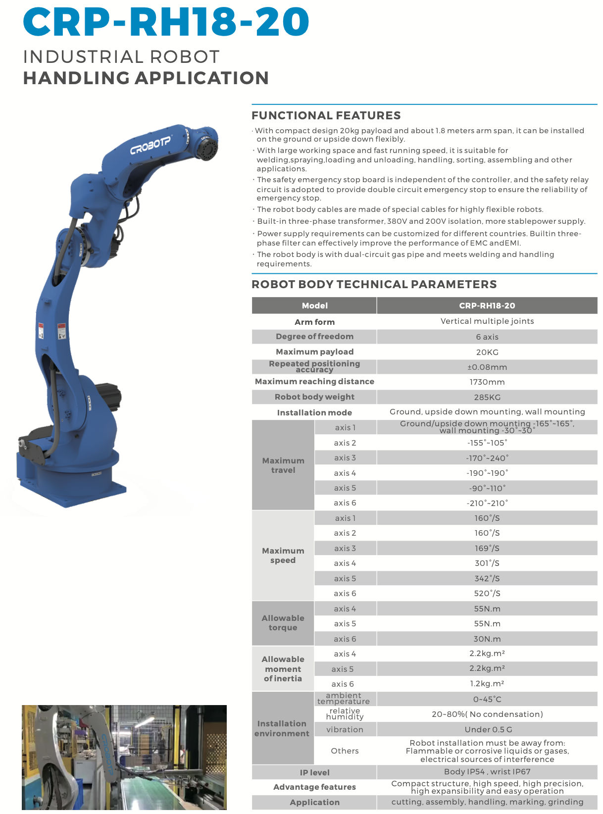 RH18-20 | TAMURA ROBÓTICA